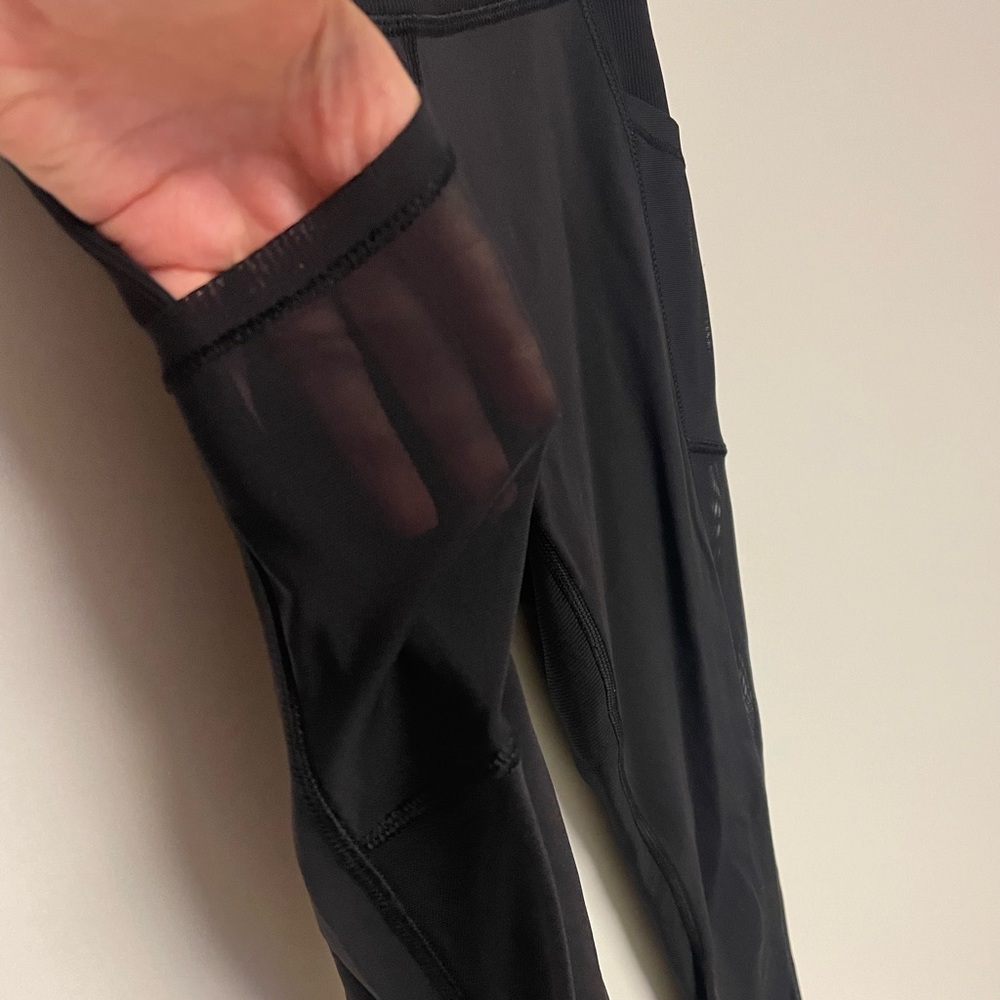 Lululemon Black Sheer Leggings - Gem